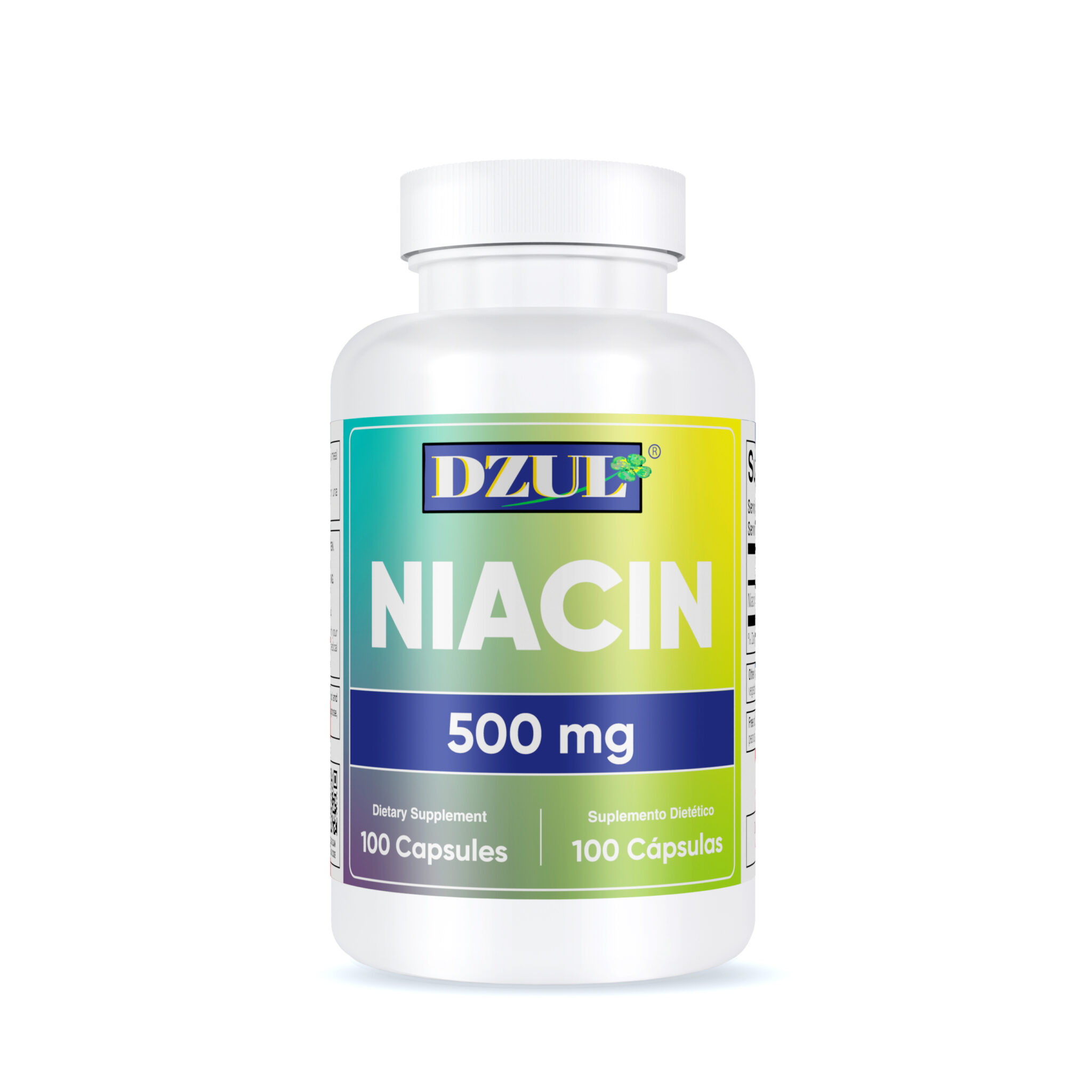Dzul Nutra 104/100's Niacin Capsules 500 mg - Caball Sales
