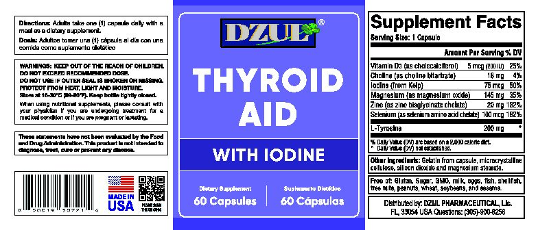 Dzul Nutra 162/60's Thyroid Aid - Caball Sales